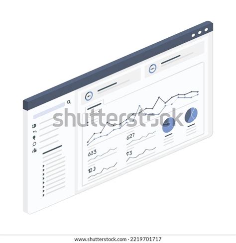 D Dashboard Ui Ux Kit Great Stock Vector Royalty Free Shutterstock