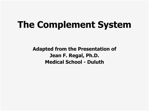 Ppt The Complement System Powerpoint Presentation Free Download Id