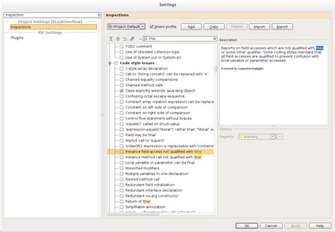 java is there any way to add this key word automatically to class fields in intellij idea