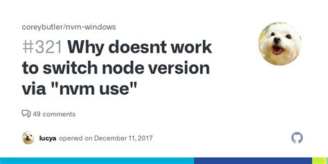 why doesnt work to switch node version via nvm use · issue 321
