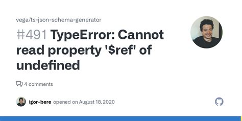 typeerror cannot read property ref of undefined · issue 491 · vega ts json schema generator