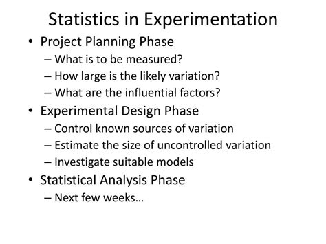 PPT Lecture 2 Basic Experimental Statistics PowerPoint Presentation Free Download ID 6549390