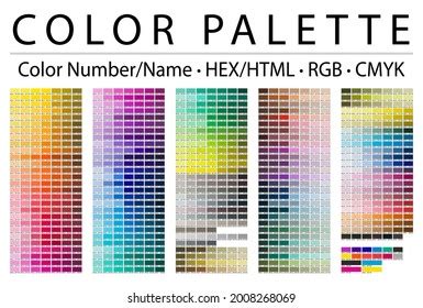 Color Chart Print Test Page Color Stock Vector Royalty Free 1418724179 Shutterstock