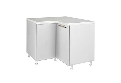 Кухненски шкаф ъглов долен Alba Du 2k бяло • Модулна кухня Alba