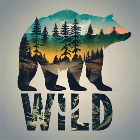 Double Exposure With A Bear Free Stock Photo Public Domain Pictures