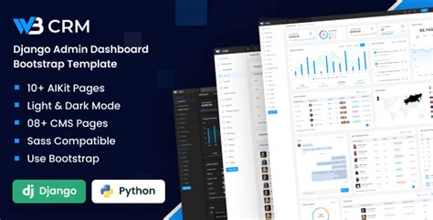 W3crm Django Admin Dashboard Bootstrap Template