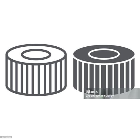 자동차 필터 라인과 글리프 아이콘 자동 및 부품 자동차 세부 기호 벡터 그래픽 흰색 바탕에 선형 패턴 10에 대한 스톡 벡터 아트 및 기타 이미지 Istock