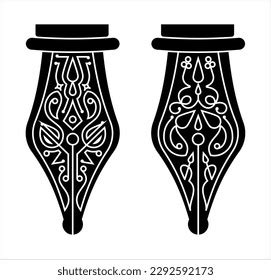 Ink Pen Nib Icon Fountain Pen Stock Vector Royalty Free 2292592173 Shutterstock