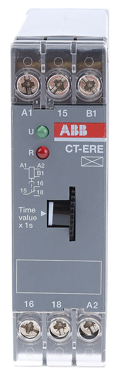 ABB SPDT Timer Relay ON Delay 24V Ac 3 300s DIN Rail Mount RS Components Vietnam