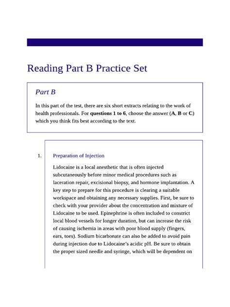 Oet Reading Part B Pdf