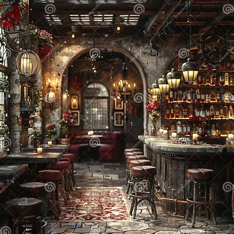 Speakeasy Bar With Hidden Entrances And Prohibition Era Cocktails3d