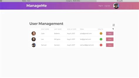 User Management App Like Manageme Course Rapiddev Labs