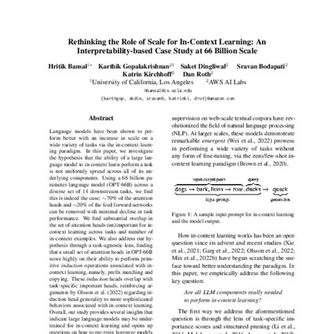 Rethinking The Role Of Scale For In Context Learning An