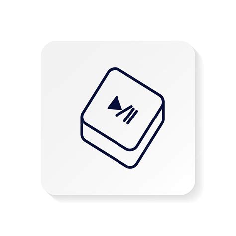 Premium Vector Music Play And Pause Keyboard Button Icon Vector