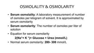 Major Electrolytes Their Homeostasis Part PPTX