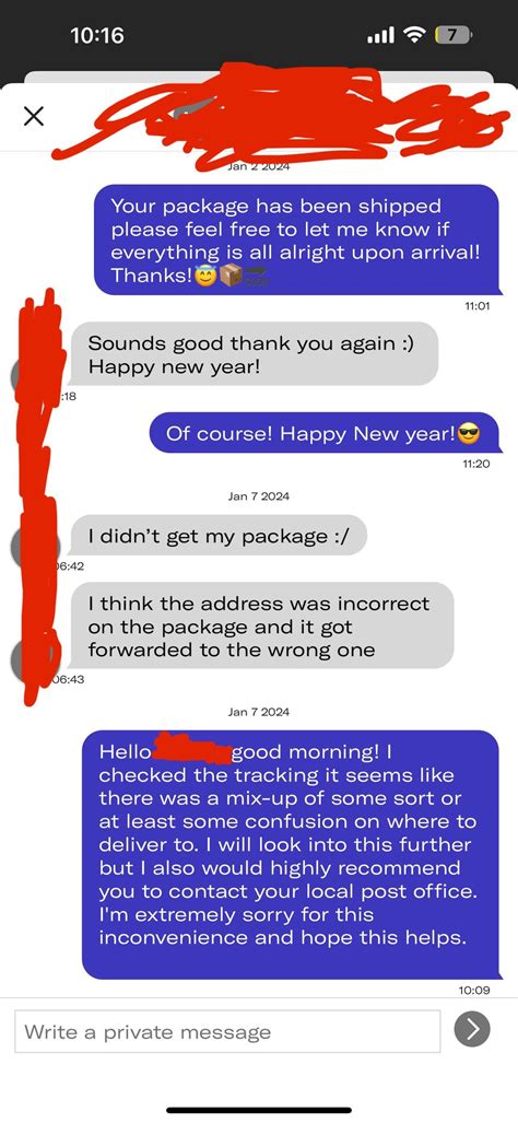 Forwarded Packagewrong Address Rdepop