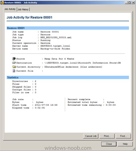 Exchange 2010 And Symantec Backup Exec Restore Scenarios Exchange Windows Noob Com