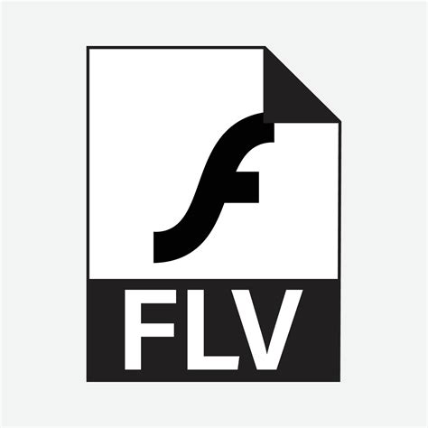 Flv Video File Formats Icon Vector 20126538 Vector Art At Vecteezy