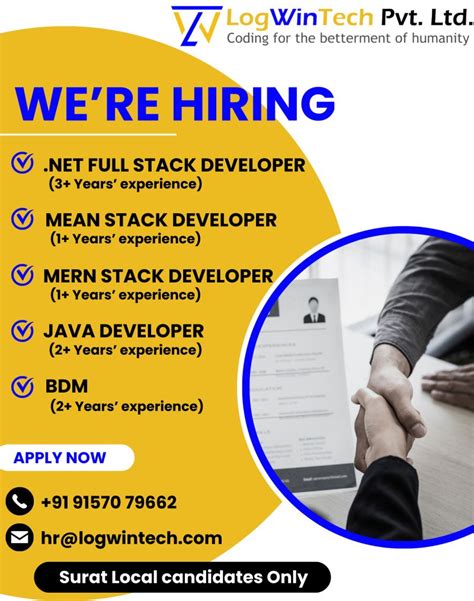 Hiring Vacancy Applynow Growthopportunity Dotnetdeveloper