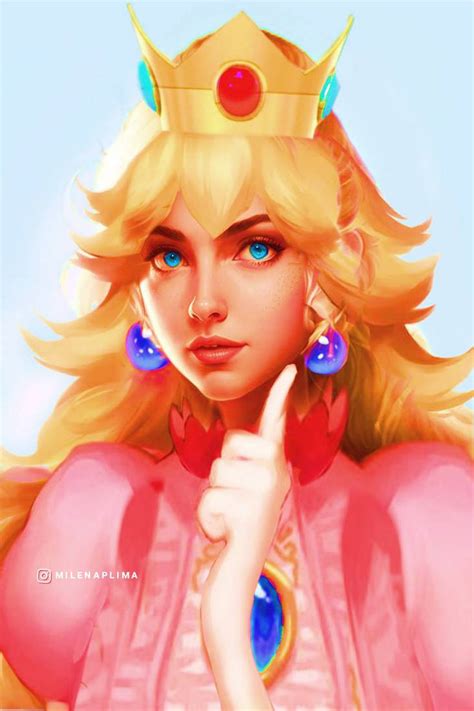 Princess Peach By Milenaplima1 On Deviantart