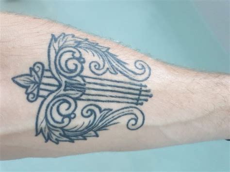 Lyre Music Tattoo