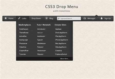 16 Best Html5 Css3 Jquery Dropdown Menus Free And Premium Templates