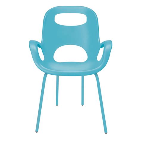 Silla Contemporánea Con Reposabrazos De Acero De Polipropileno