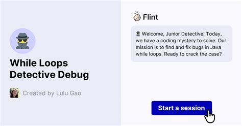 While Loops Detective Debug Flint