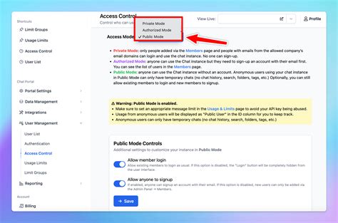 Typingmind Custom Access Control