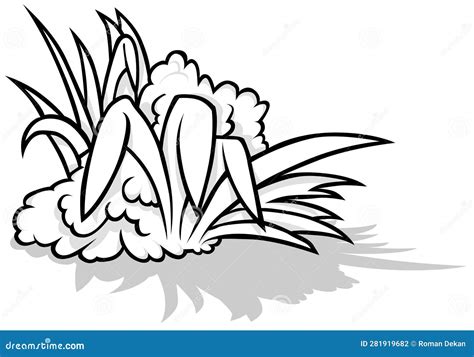 Drawing Of A Group Of Different Types Of Grass Stock Illustration Illustration Of Drawn