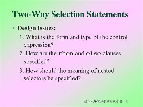 Statementlevel Control Structures Introduction Levels Of Control Flow