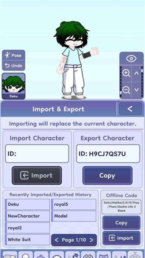 Deku X Gacha Life 2 Code In 2025 Coding Life 10 Things