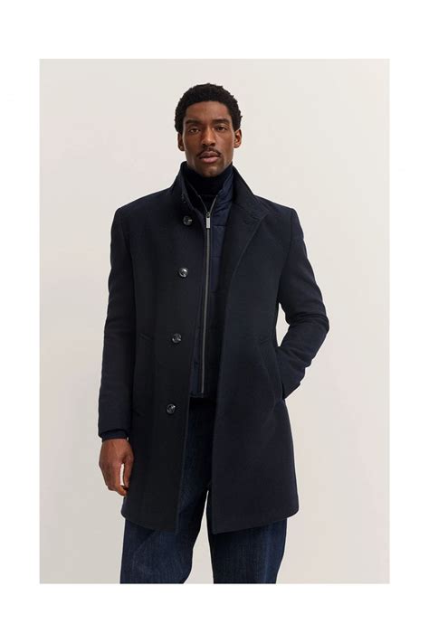 Wool Blend Overcoat Navy Mens From Mccalls Of Lisburn Uk