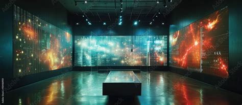 Captivating Multimedia Installation That Transforms The Gallery Space Into A Vibrant Immersive