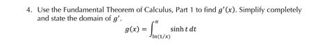 solved use the fundamental theorem of calculus part 1 to
