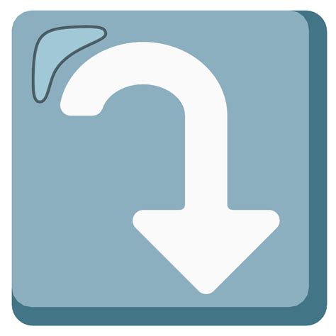 Right Arrow Curving Down Vector SVG Icon SVG Repo