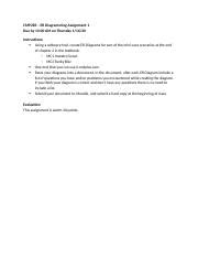 Er Diagram Assignment 1 Docx CMP283 ER Diagramming Assignment 1 Due By 10 00 AM On Thursday