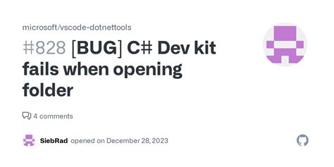 Bug C Dev Kit Fails When Opening Folder · Issue 828 · Microsoftvscode Dotnettools · Github