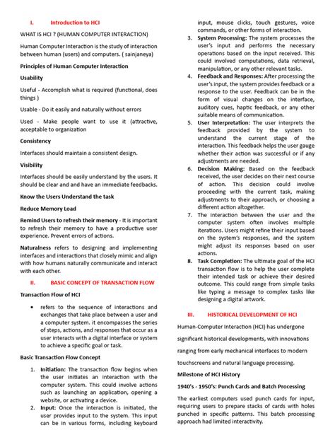 Introduction To Hci Pdf Graphical User Interfaces Human Computer Interaction