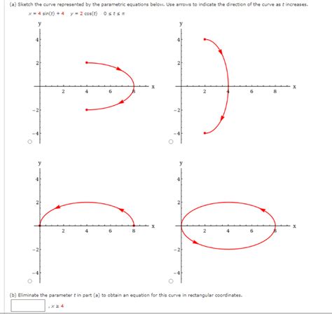 Solved A Sketch The Curve Represented By The Parametric Chegg Com
