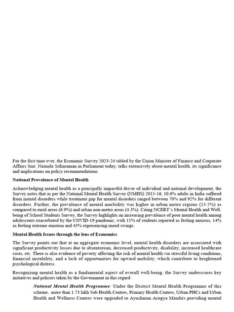 National Prevalence Of Mental Health Cse Exam Pdf