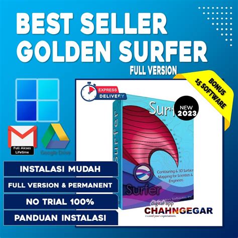 Jual Software Golden Surfer 26 2023 Full Version Lifetime Software 2d And 3d Mapping Modeling