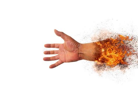 3d Illustration Synthesizing The Effect Of An Explosion On The Gesture