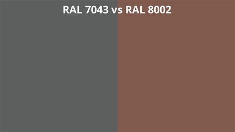 Ral 7043 Vs 8002 Ral Colour Chart Uk