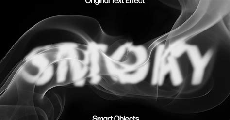 Smoky Text Effect Layer Styles Including Text And Chrome Text Envato