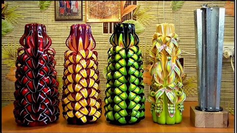 Резные свечи .Как правильно подобрать формы для резных свечей - YouTube