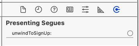 ios why isn t right click drag connecting to exit button on unwind
