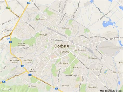 карта на софия гугъл карта 2019