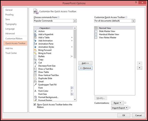 powerpoint best practices customize your qat