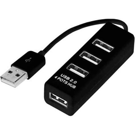 Суперкомпактный Usb концентратор разветвитель хаб Usb 2 0 Hub 4 Ports Black черный 4 порта Usb